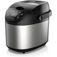 Breadman 2-Pound Bread Maker Machine, Stainless Steel with Kneading ...