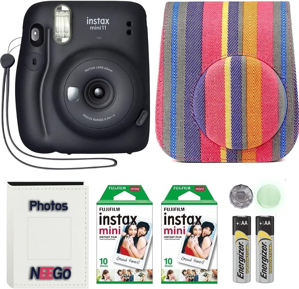 Fujifilm Instax Mini 11 Camera W Case, Fuji Instant Film (20 Sheets ...