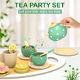 OSLINE Wooden Tea Set for Toddlers,Pretend Play Kids Toy Party for ...