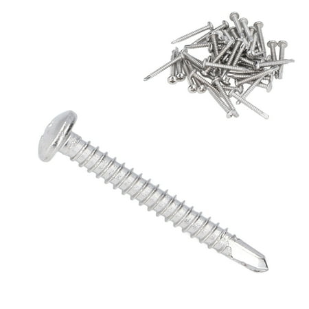 Round Head Self Drilling Screws Set, Self Drilling Screw Assortment M4.8x38 Non Slide Clean ...