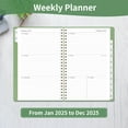 2025 Weekly & Monthly Planner, Spiral-bound Calendar with Tabs, Jan-Dec ...
