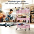 3 Tier Rolling Cart - Heavy Duty Utility Cart with Lockable Wheels ...