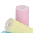2024 3 Roll Thermal Printer Paper Mini Thermal Print Paper Toll Yellow ...