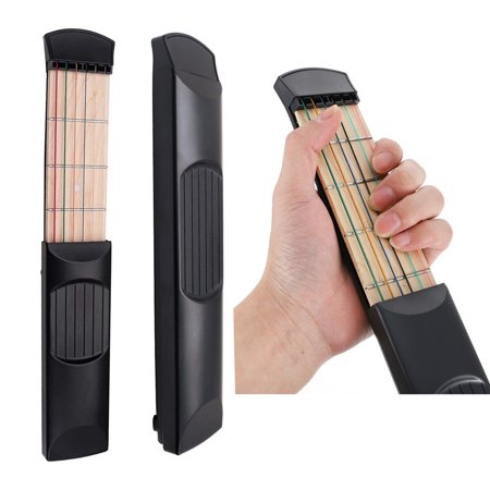 Volkmi 1 Piece Plastic+Wood Pocket Guitar Four-Fret Pocket Piano ...