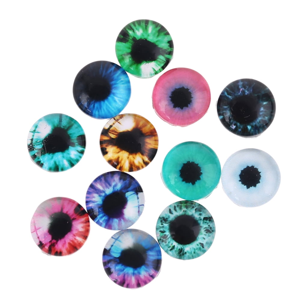 20pcs Glass Doll Eyes DIY Crafts Eyeballs for Dinosaur Animals Eye ...