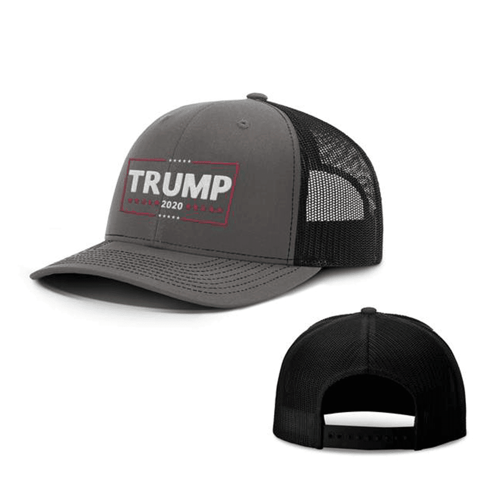 Trump 2020 Unisex Back Mesh Trucker Hat, Charcoal-Black - Walmart.com