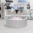 Soft Ball Pit for Toddler, 35" x 12" Foam Ball Pit with Removable Cover ...