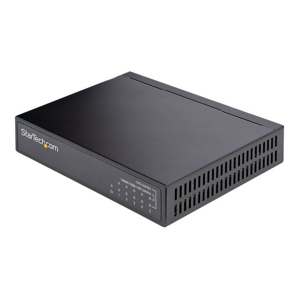 StarTech.com 5-Port 2.5G Unmanaged Ethernet Switch with Din Rail & Wall ...