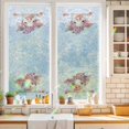 Cartoon Pink Bathing Pig Window Privacy Film, Rainbow Film Decorative ...