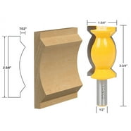 Free Shipping! Yonico Large Reversible Crown Molding 2 Bit Router Bit ...