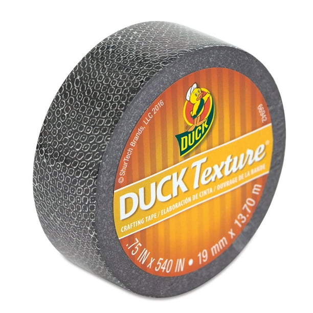 ShurTech Duck Texture Crafting Tape - 0.75'' x 15 yd, Black Wave ...