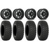 Fuel Tech Beadlock Black 15" Wheels 35" RT320 Tires Can-Am Commander ...