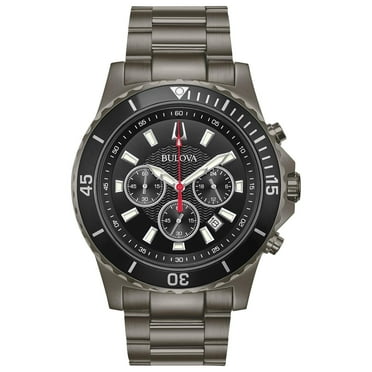Bulova Men's Stainless Steel Chronograph Watch 98B344 - Walmart.com