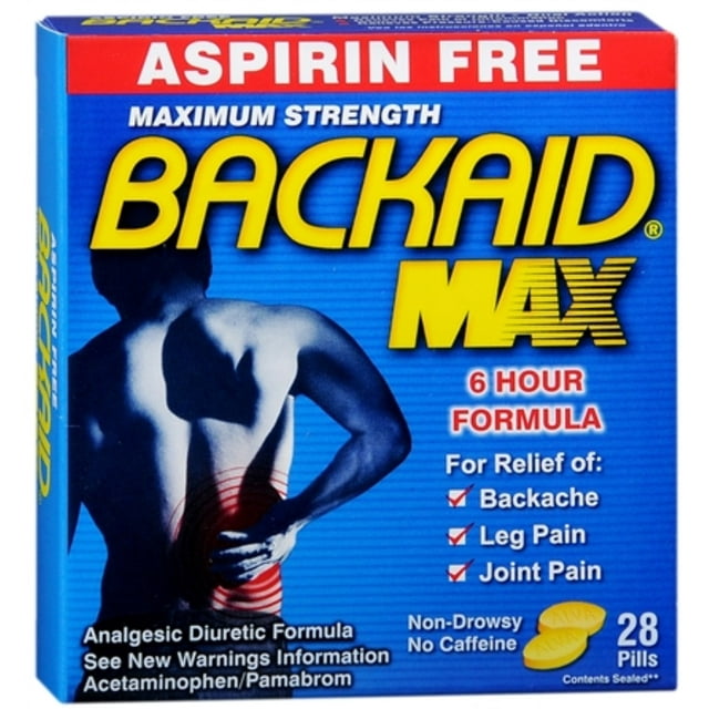 BACKAID Pills 28 Tablets (Pack of 2) - Walmart.com