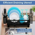 Dish Rack Dish Drainers for Kitchen Counter, Dish Drying Rack Drain Set ...