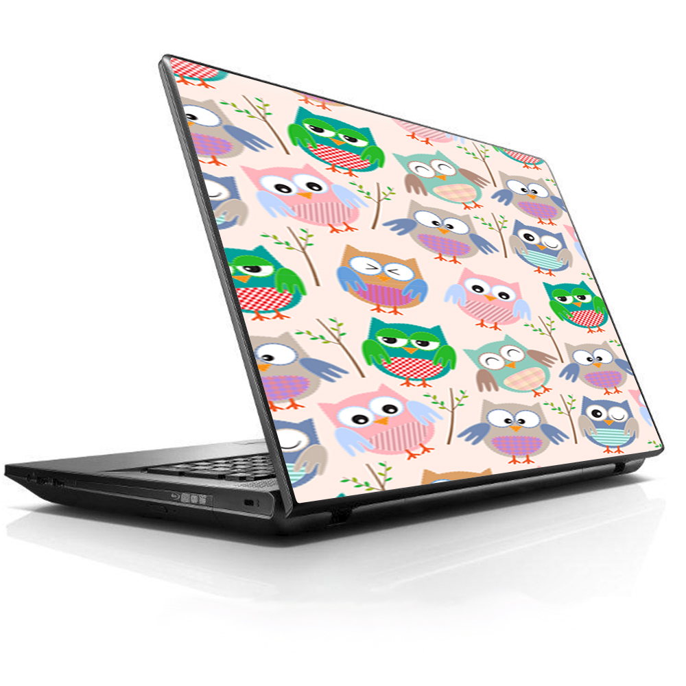 Laptop Notebook Universal Skin Decal Fits 13.3" to 15.6" / Cute Owls ...