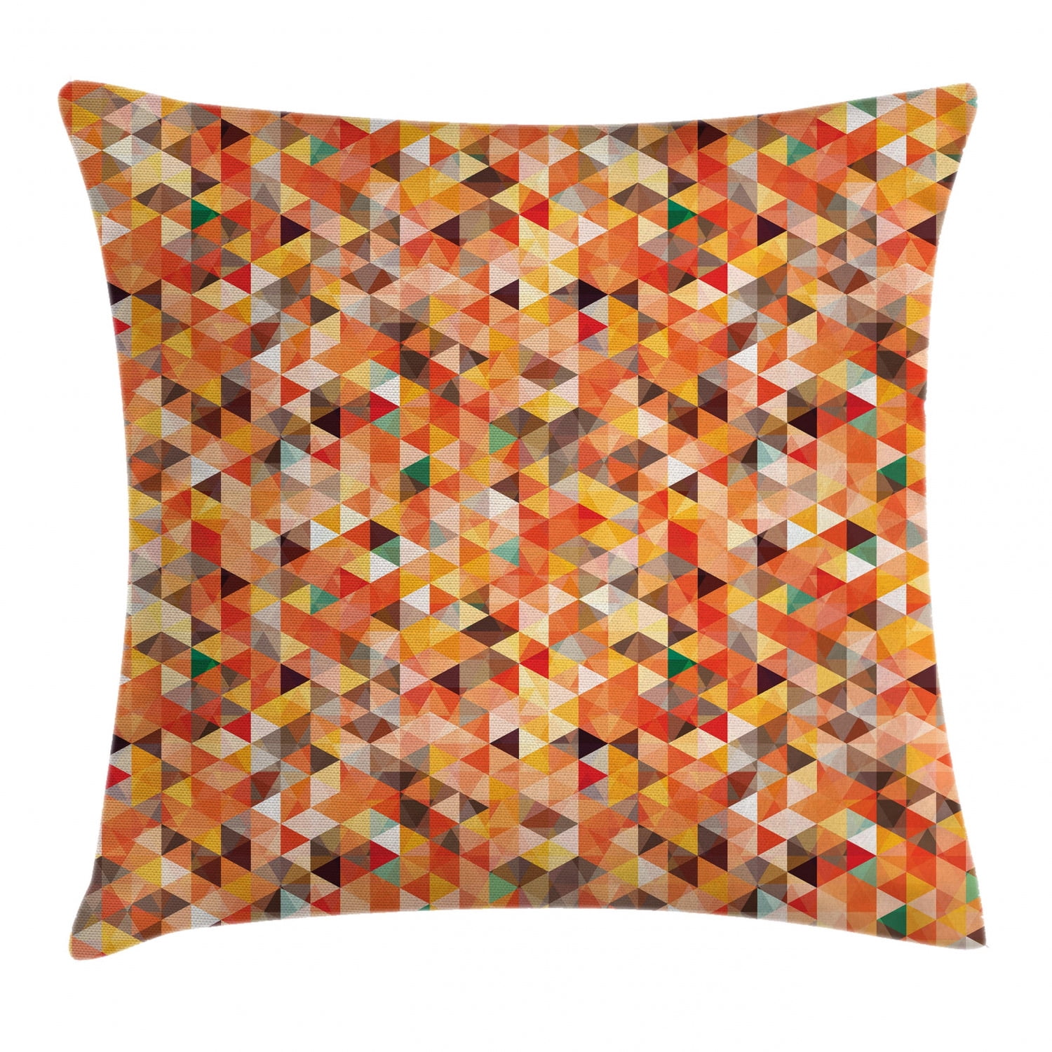 Geometric Decor Throw Pillow Cushion Cover, Abstract Triangle and ...