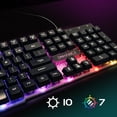 ENHANCE Voltaic 2 Gaming Keyboard - LED Backlit Membrane Keyboard with ...