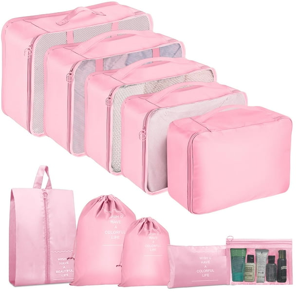 Juego de 10 bolsas organizadoras de equipaje YEEYAA de Packing Cubes ...
