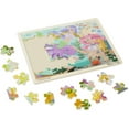 Melissa & Doug Mermaid Fantasea Wooden Jigsaw Puzzle With Storage Tray ...