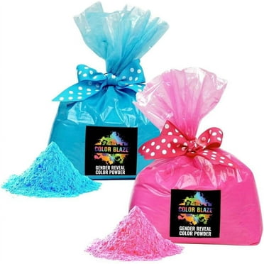 Gender Reveal Baby Burnout Color Powder Combo - 5 Pink/5 Blue Exhaust ...