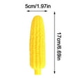 BETTERLIFE Latex Yellow Pet Corn Shape Sounding Teeth Cleaning ...