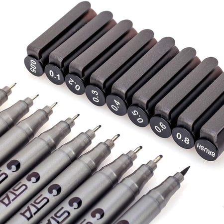 MicroPen Fineliner Ink Pens Precision Multiliner Fine Point Drawing ...