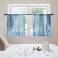 Blue Paint Sheer Curtains for Living Room Bedroom, Modern Abstract ...