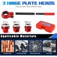 Pipe Threader Ratchet Kit, Manual Ratcheting Pipe Threading Tool Set ...