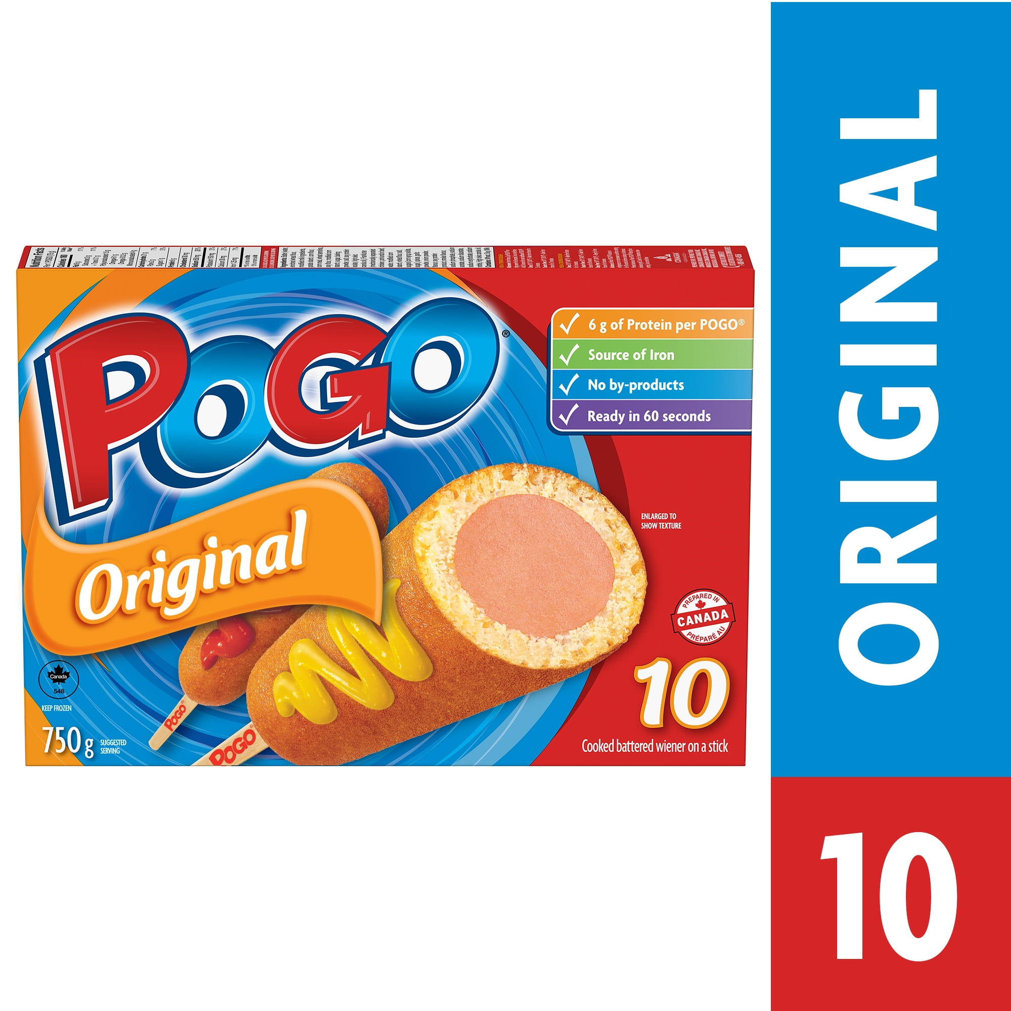 POGO® Original 10's, 6 g of Protein, Source of Iron, (750g), Prepared ...