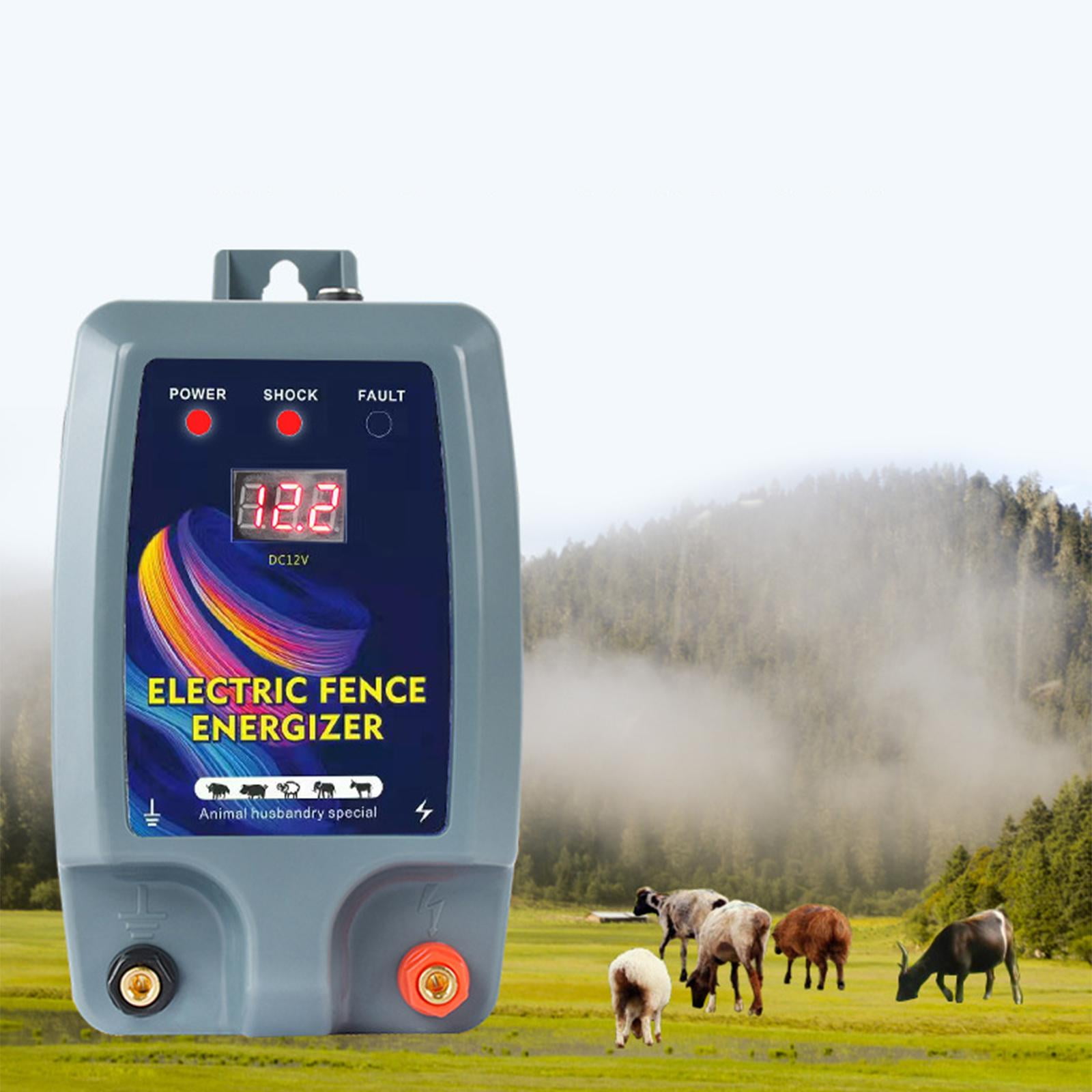 Electric Fence Controller with Battery Connector Waterproof LCD Display ...
