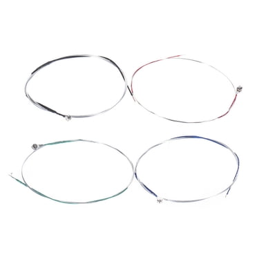 Stravilio 3/4 and 4/4 Violin Strings, Steel Core, Bronze-Silver Wound ...