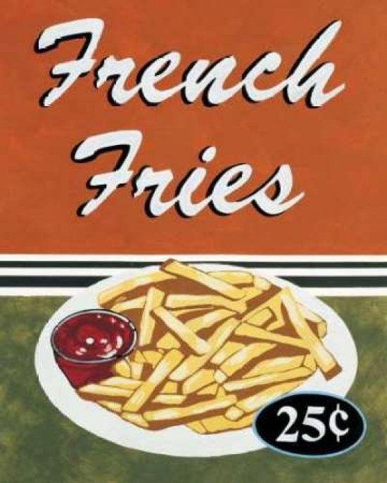 French Fries Poster Print by Catherine Jones (22 x 28) - Walmart.com ...