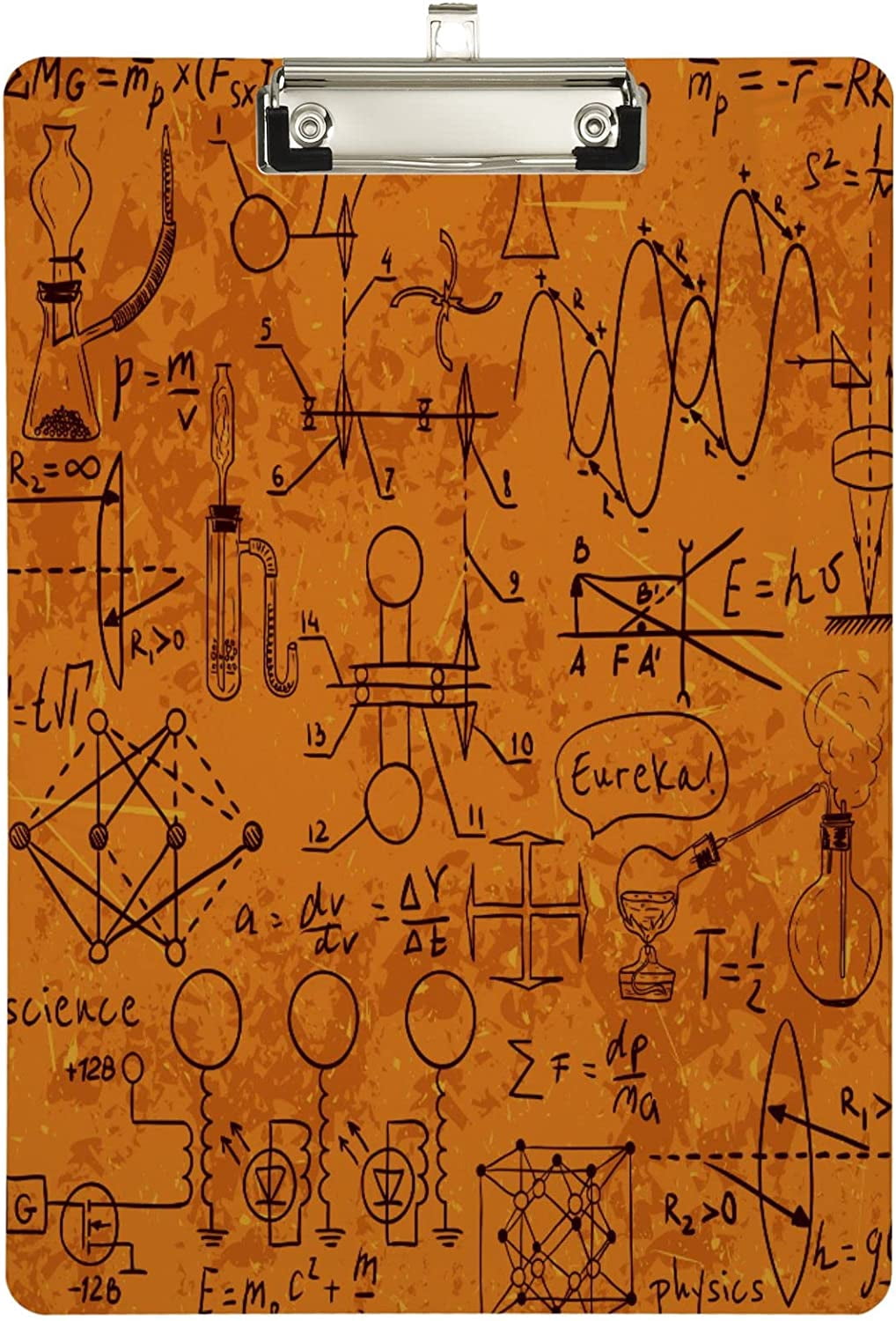 FMSHPON Physical Formulas Scientific Calculations Clipboard Hardboard ...