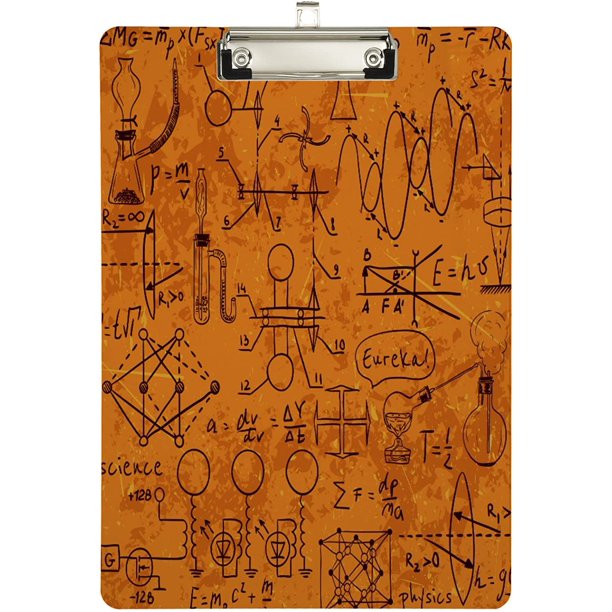 FMSHPON Physical Formulas Scientific Calculations Clipboard Hardboard ...