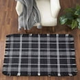 Better Homes & Gardens Farmhouse Plaid Flatwoven Rug Black/White 30x46 ...