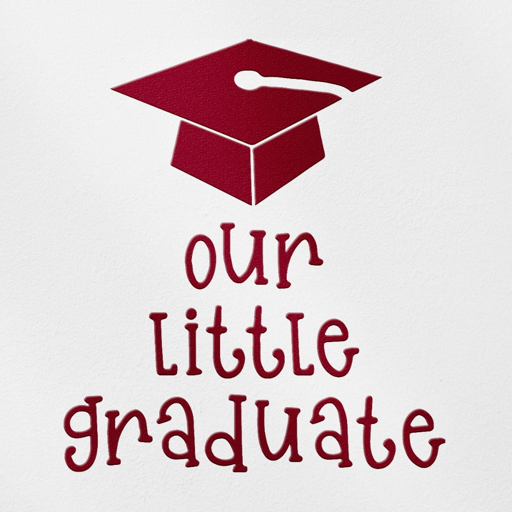 Transparent Decal Stickers Of Our Little Graduate (Burgundy) Premium ...