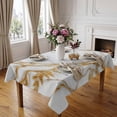 Abstract Gold Stripes Marble Texture Table Cloth 52x70in, Waterproof ...