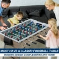RayChee 48" Folding Foosball Table, Foldable Space Saving Table Soccer ...