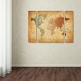 Trademark Fine Art "Time Zones World Map" Canvas Art by Michael ...
