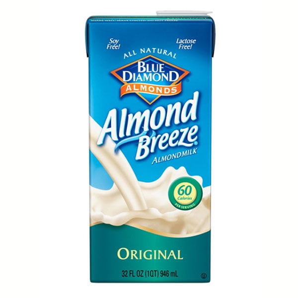 Blue Diamond Almond Breeze Original Almond Milk 32 oz Tetra Packs ...