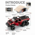 1/24 Scale Raptor F150 Alloy Cars Models Toys 6 Doors Opened Camping RV ...