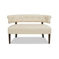 Jennifer Taylor Home Jared Roll Arm Tufted Bench Settee, Natural Beige - Walmart.com