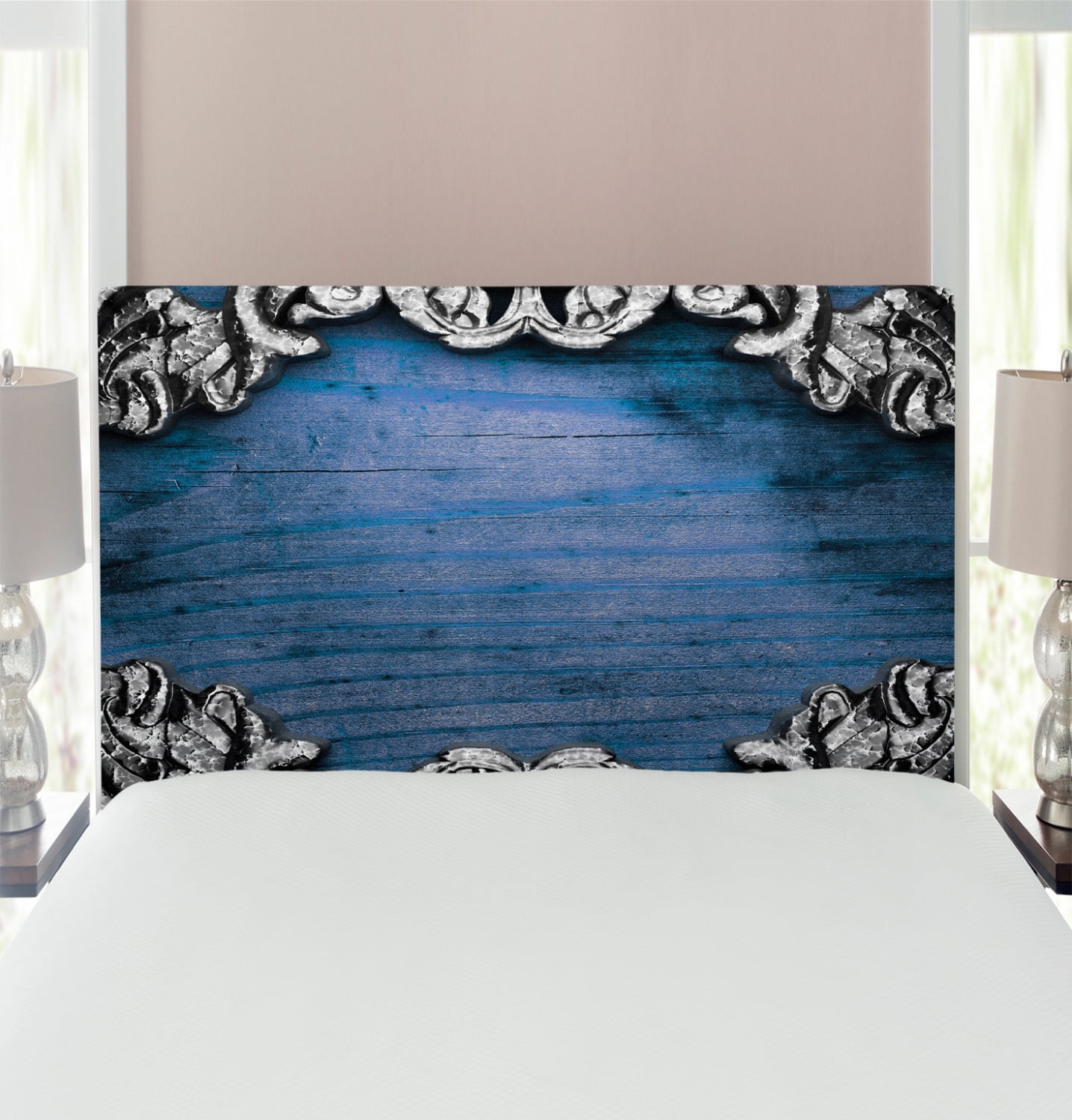 Victorian Headboard, Iron Ornament on Wooden Britain Gothic Revival Art ...