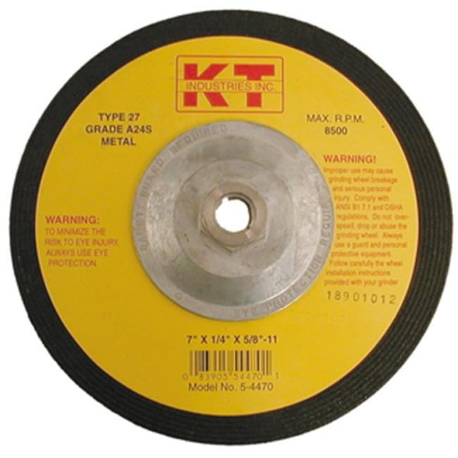 KT Industries 395947013 5-4470 7 x 0.25 x 0.62-11 in. Grinding Wheel ...