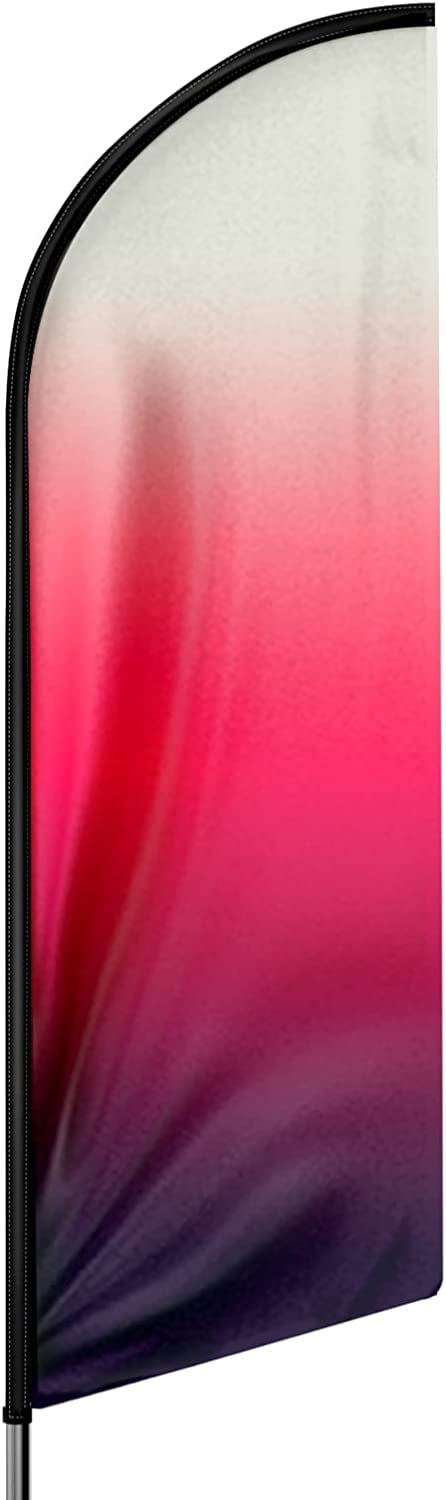 QSUM Gradient Colored Themed Feather Flag, 11FT Advertising Swooper ...