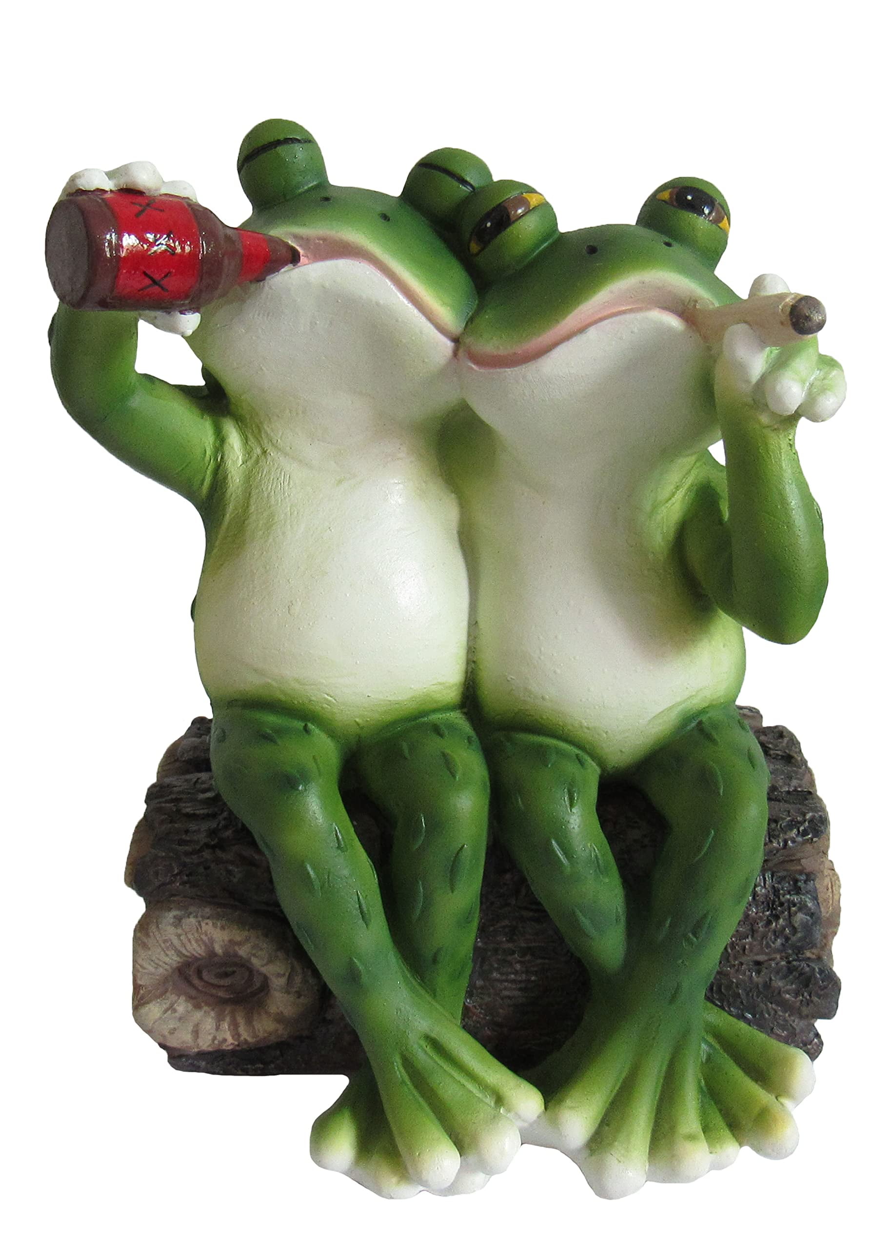 DWK Stoner Smoking Frogs Figurines - Resin Statue | Desk/Shelf Home ...
