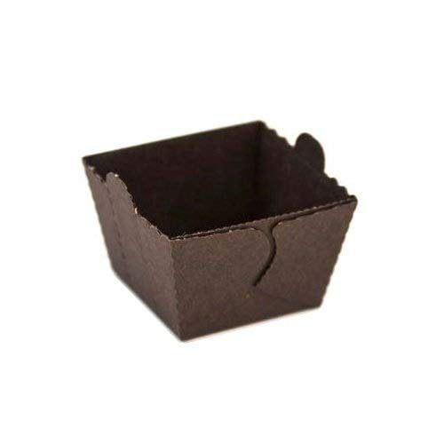 Novacart Easybake Brown Cube Mold with Tab 1440, 1-13/16" x 1-13/16" x ...