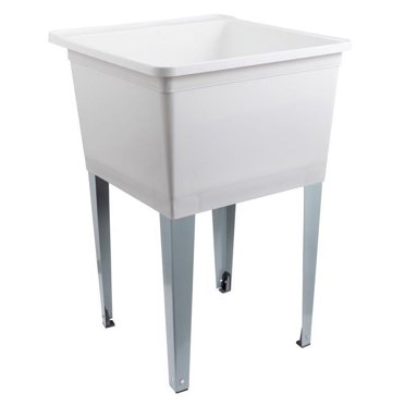 Mustee UtilaTub 20-Gallon Floor-Mount Laundry/Utility Tub, Sinks 33 X ...