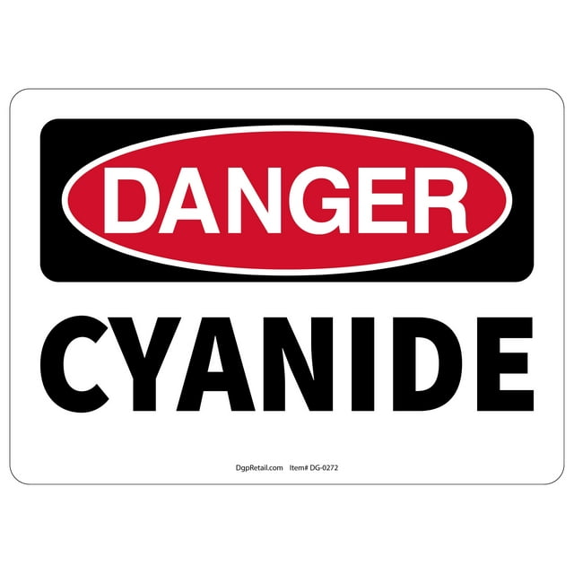 OSHA DANGER SAFETY SIGN CYANIDE - Walmart.com